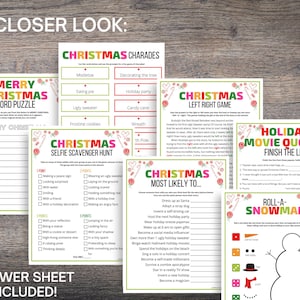 Christmas Games MEGA Bundle: 56 Printable Party Games, Activities and ...