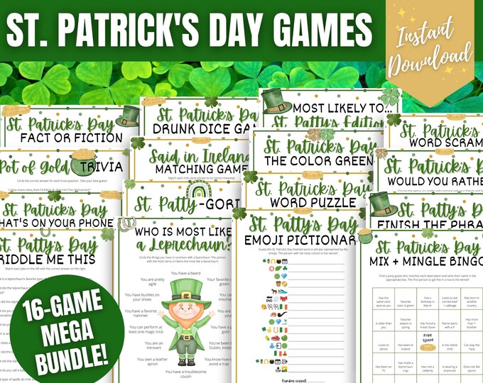 St. Patrick's Day Treat Box, Luck of the Irish Party Favor, St. Patrick ...