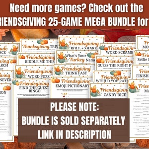 Friendsgiving Ever or Never Game: Fun Thanksgiving Dinner Activity ...