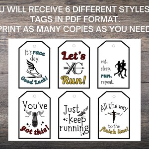 Cross Country Treat Tags: Race Day Goodie Bag Designs (PDF) - Etsy