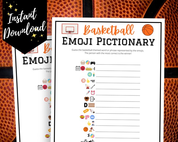 Basketball Printable Party PRINTABLES INSTANT DOWNLOAD by Love the Day ...