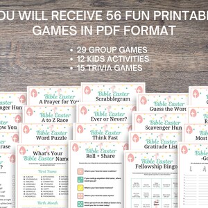 Bible Easter Games MEGA Bundle: 55+ Printable Christian Activities ...