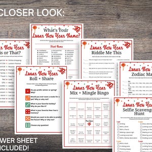 Lunar New Year Games Bundle, Chinese New Year Games for Families ...