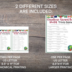 Christmas Around the World TRIVIA Game for Kids Teens & - Etsy