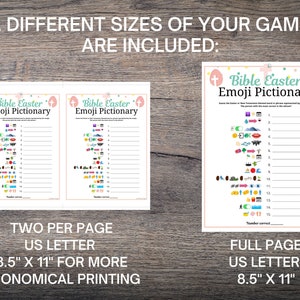 Easter Bible Emoji Pictionary Game, Fun Christian Easter Game, Youth ...