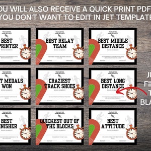 Editable Track and Field Award Certificates, Track Team Awards, Track ...