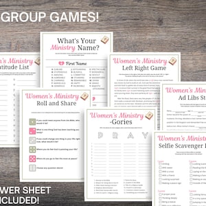 Women's Ministry Games Bundle: Bible Study, Retreat Activities (digital ...