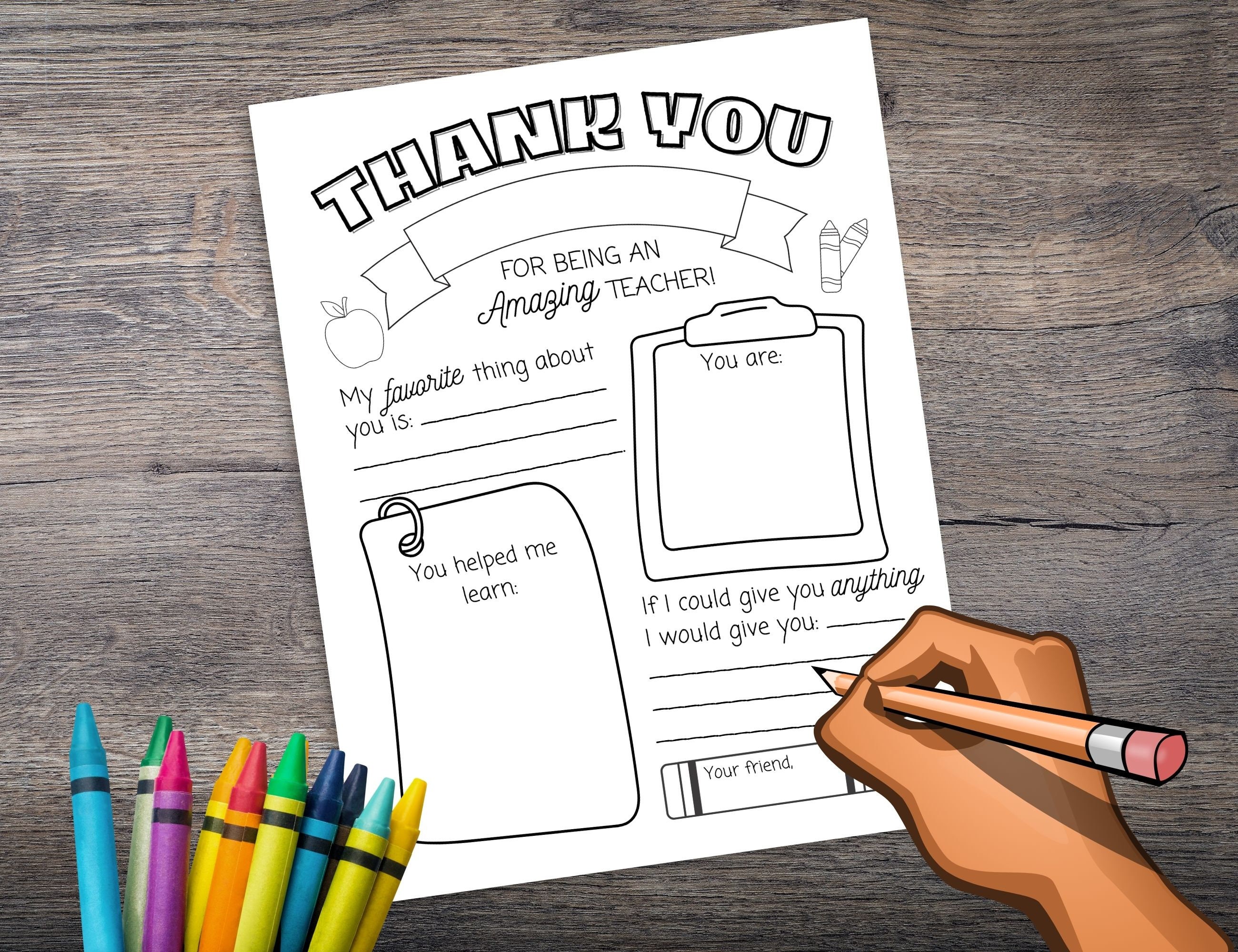 End of the Year Teacher Gift Printable Teacher Appreciation - Etsy