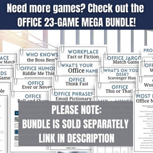 Office Party Trivia Game Bundle: Team Building Activities (digital ...