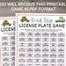 License Plate Game: Road Trip Scavenger Hunt (printable PDF) - Etsy