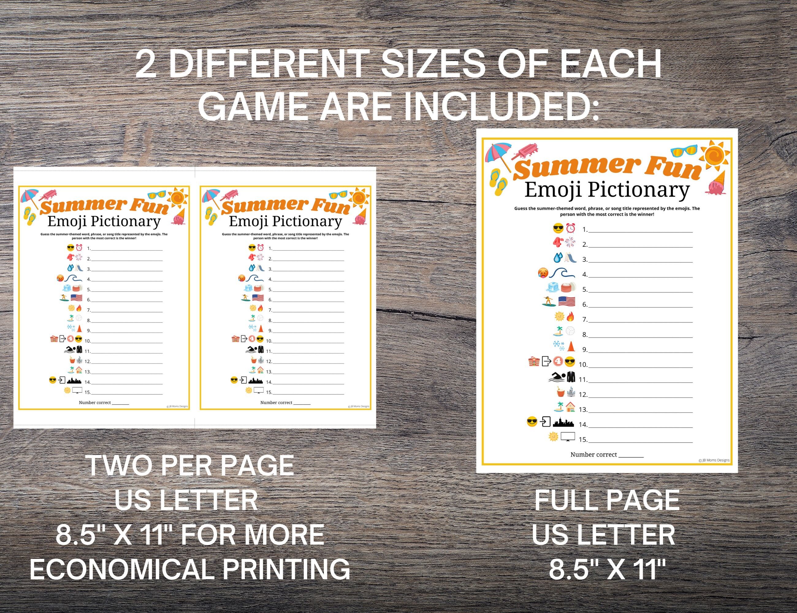 Summer Trivia Games Bundle: Fun Printable Activities (digital Download ...
