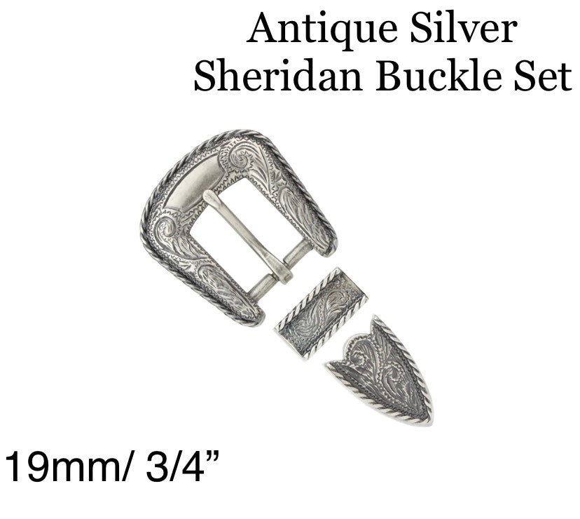 3/4” (19mm) Buckle Sets for Bridles, Belts, Bags and More. Western and ...