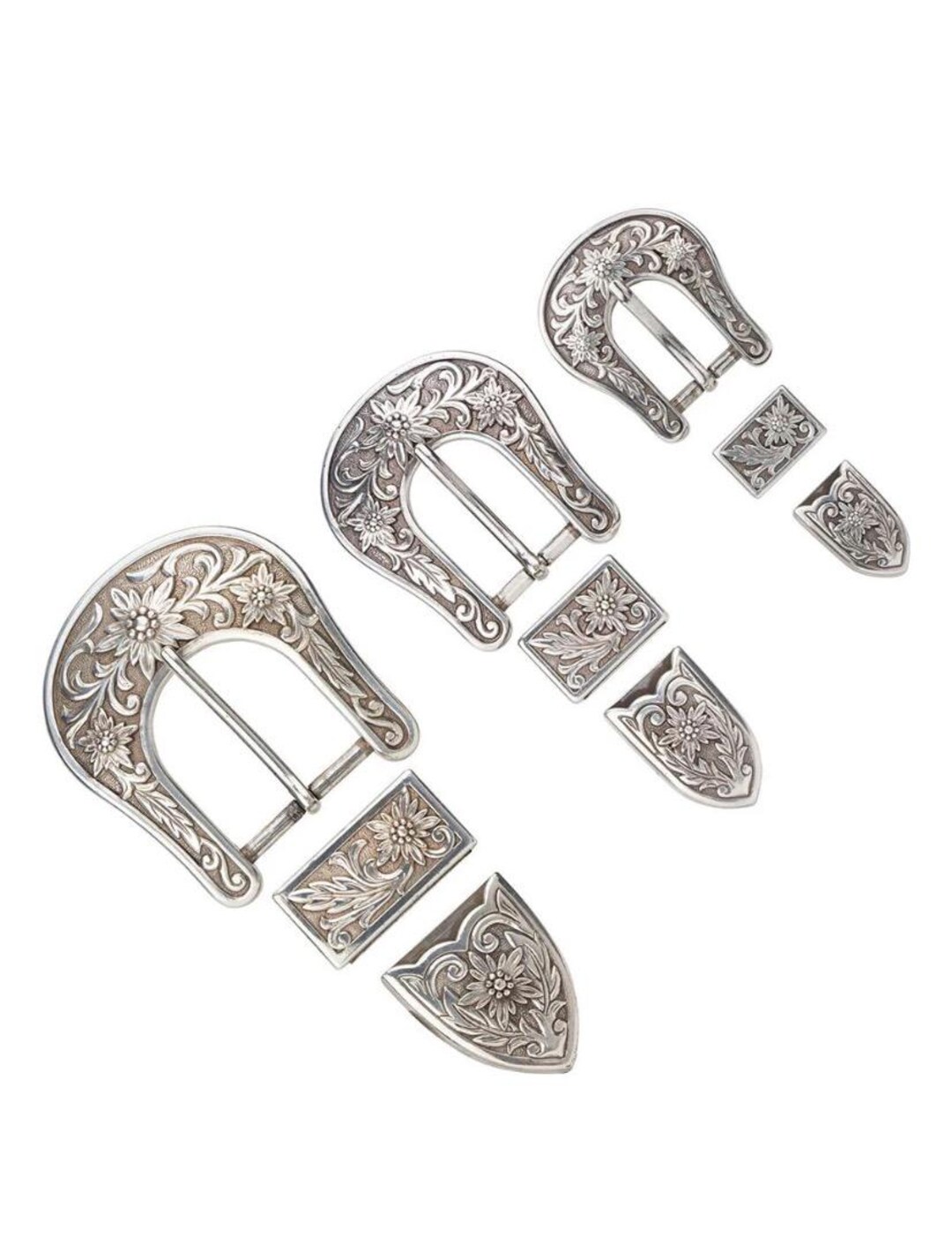 Antique Floral Hardware Collection. Conchos and Buckles for ...