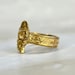 14k Gold Skull Ring Ancient Ancient Design Solid Gold Momento Mori Ring ...