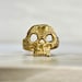 14k Gold Skull Ring Ancient Ancient Design Solid Gold Momento Mori Ring ...