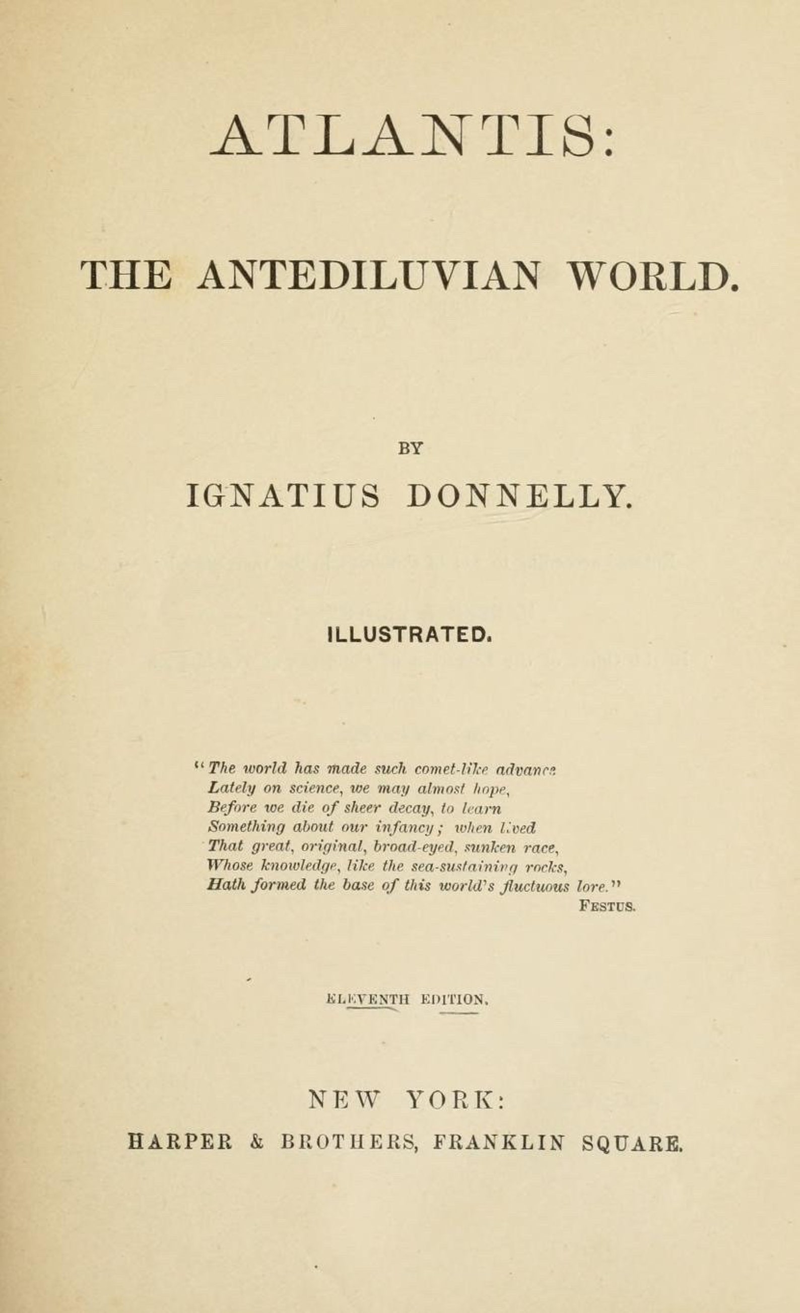 Atlantis: the Antediluvian World - Digital PDF Download - Etsy