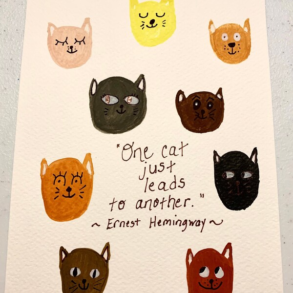 Hemingway Cat - Etsy