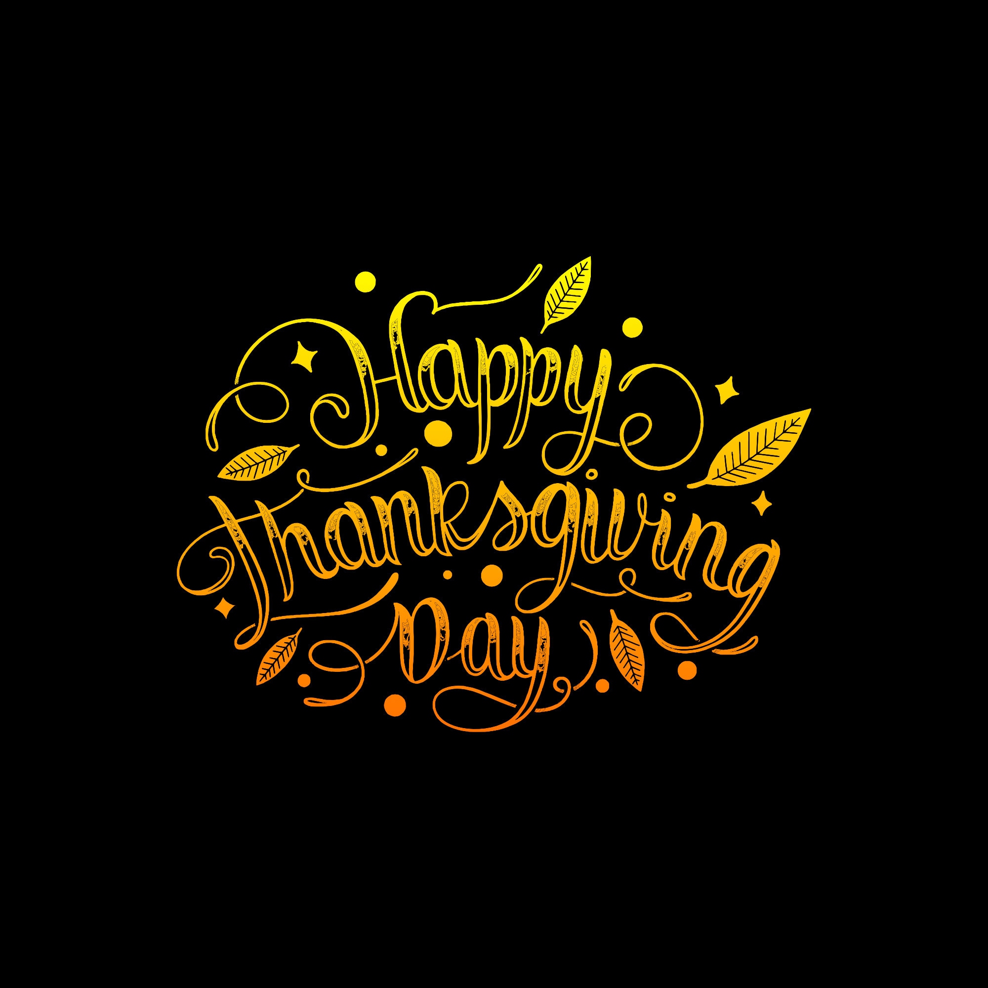 Happy Thanksgiving TEXT Vector Graphic SVG File Thanksgiving Turkey ...