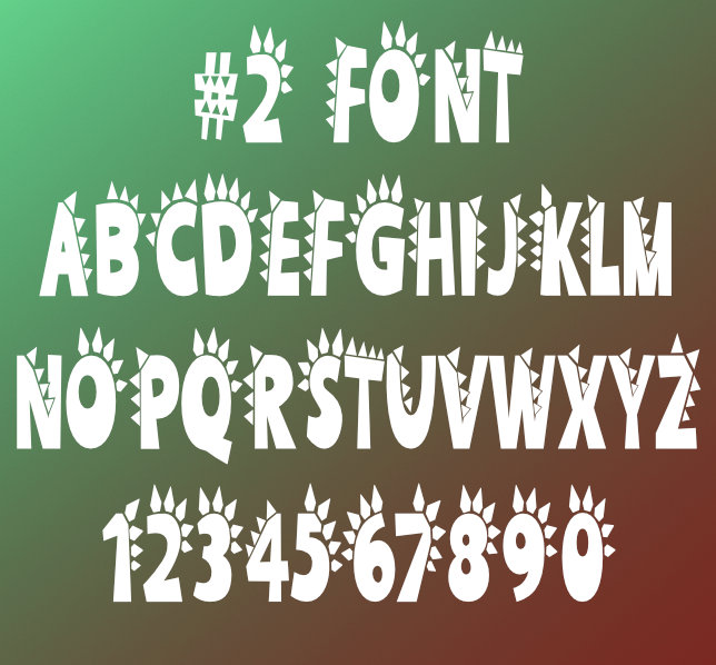 Dinosaur Font Bundle Alphabet Font Dinosaur Letters OTF FILE Dinosaur ...