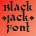Black Jack Font Digital Downloadable Font 26 Letters Alphabet - Etsy