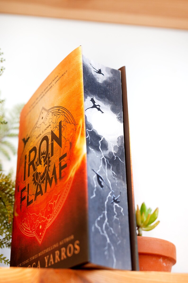 Iron Flame: Hand Painted Edges - Etsy