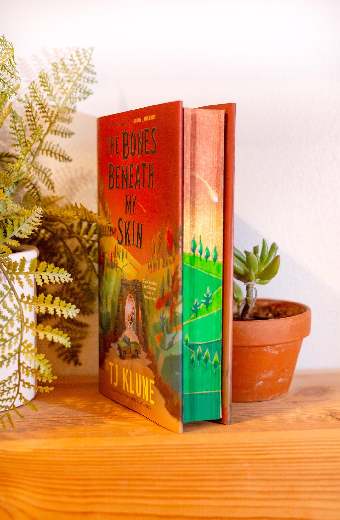 The Bones Beneath My Skin - Hand Painted Edges - Etsy