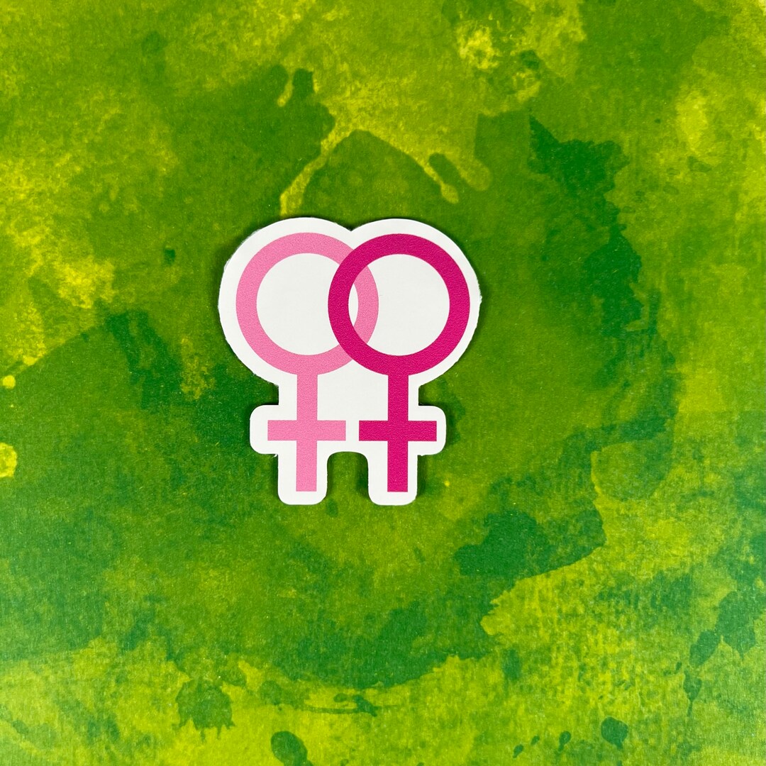 Double Female Symbol Sticker Female Empowerment Stickers Powerful Woman ...
