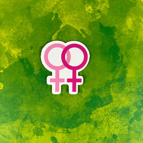 Double Female Symbol Sticker Female Empowerment Stickers - Etsy