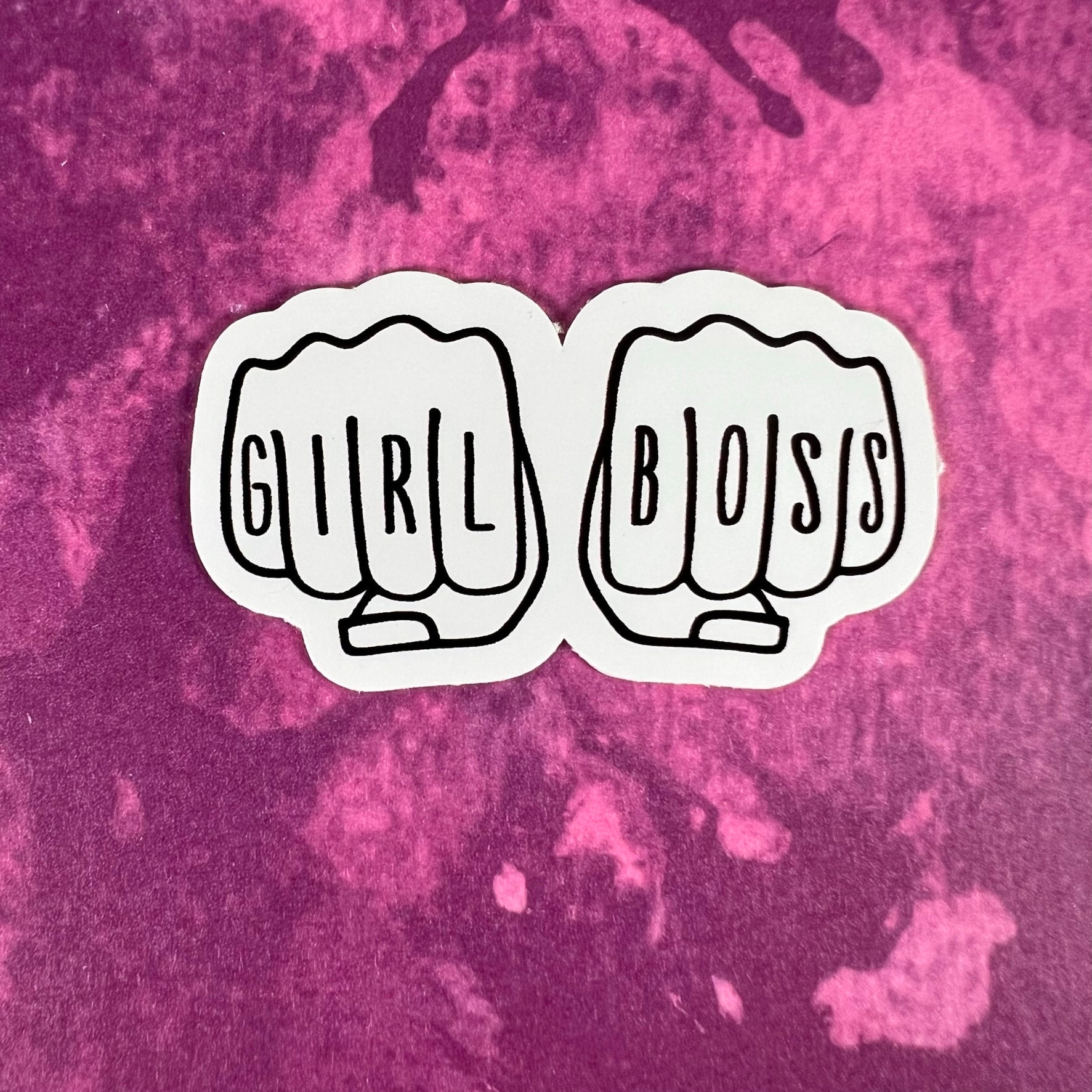 Girl Boss Sticker Female Empowerment Stickers Powerful Woman - Etsy