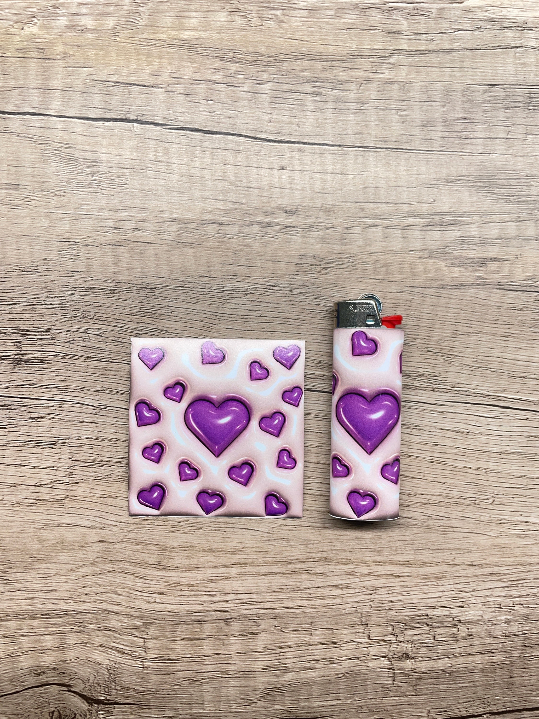 Purple Heart Lighter Wraps With or Without Lighter Fun DIY Lighter Wrap ...