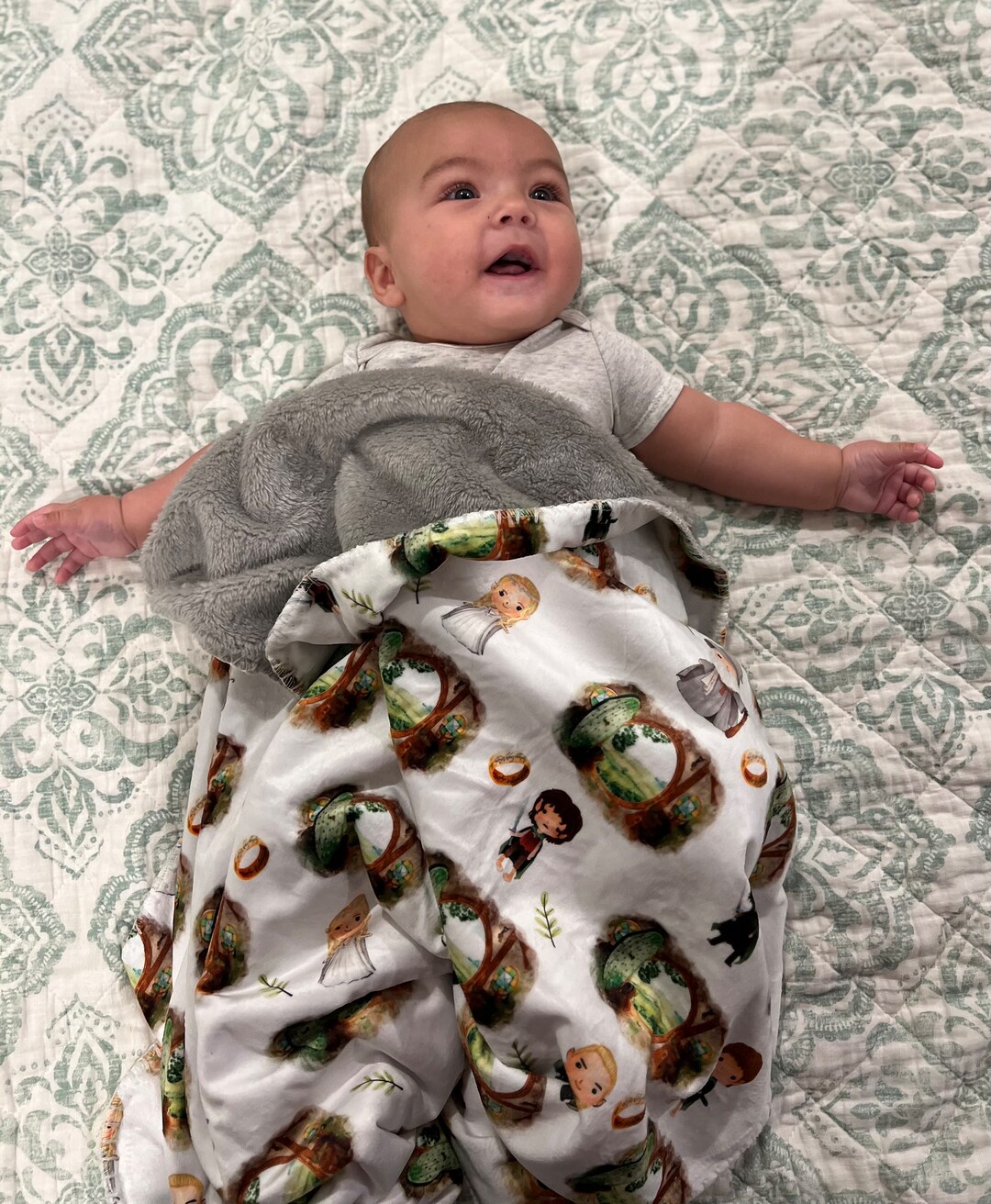 Lord of the Rings Hobbit Hole Baby Blanket Lovey - Etsy