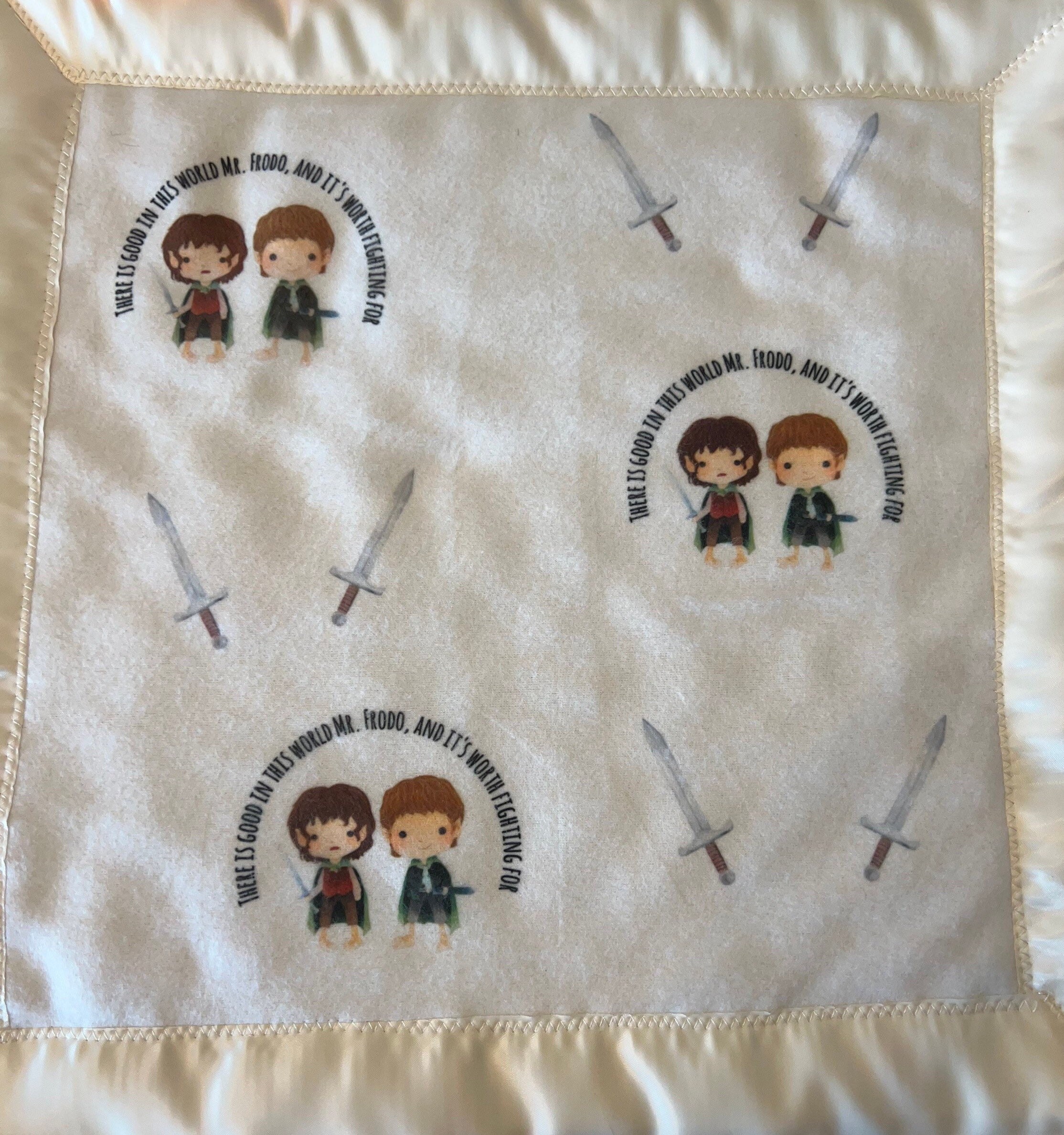 Sam and Frodo Baby Blanket Lovey - Etsy
