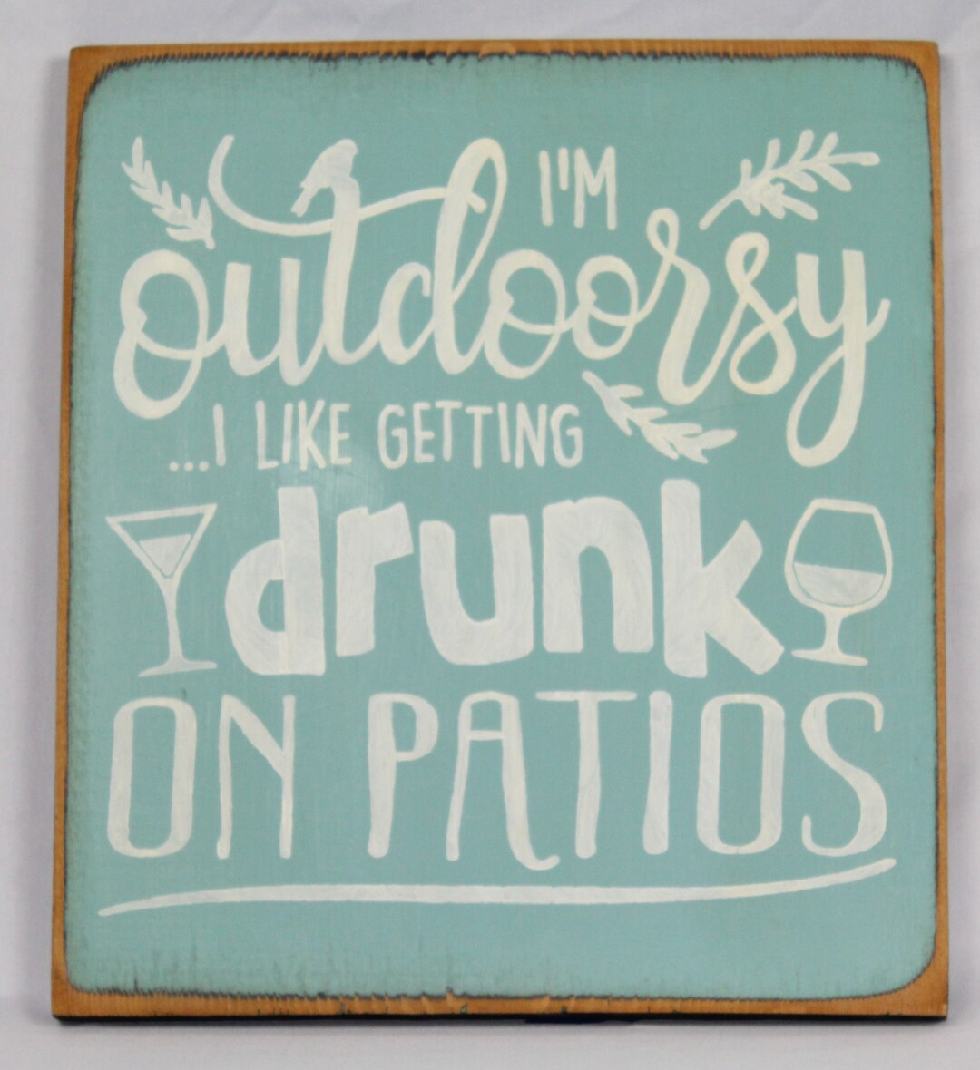 I'm Outdoorsy Painted Wooden Sign - Etsy