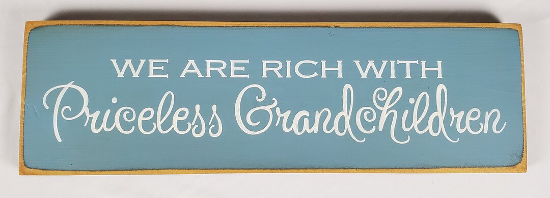 Priceless Grandchildren Decorative Wooden Sign - Etsy