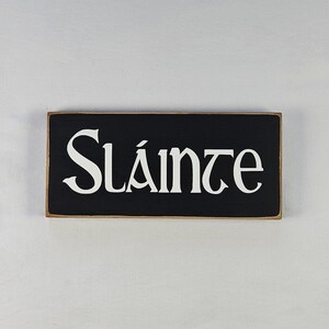 Slainte Wooden Sign - Etsy