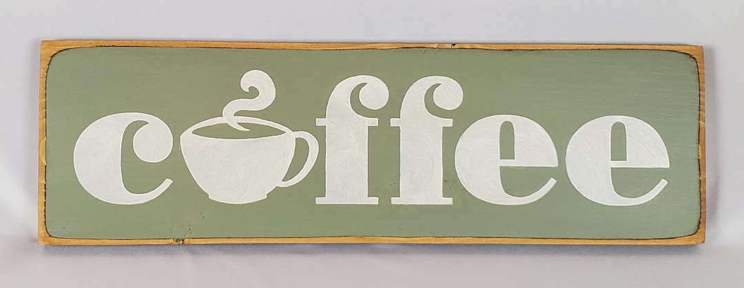 Coffee Cute Wooden Sign - Etsy