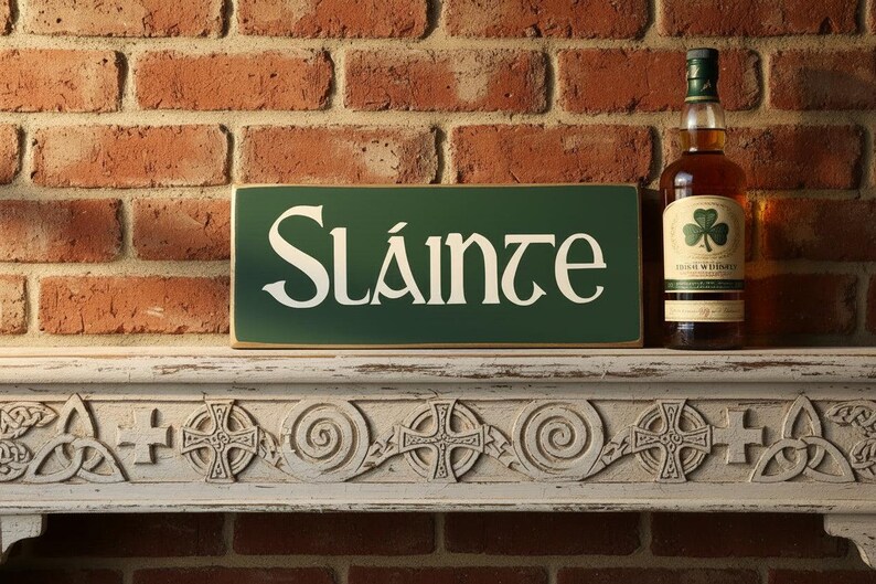 Slainte Wooden Sign - Etsy