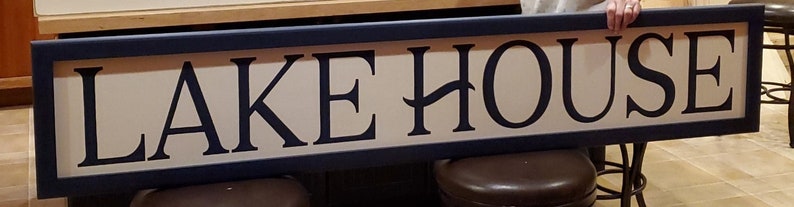 Lakehouse Six Foot Long Wooden Lake Sign - Etsy