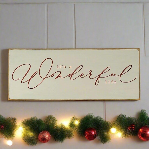 Wonderful Life Sign - Etsy