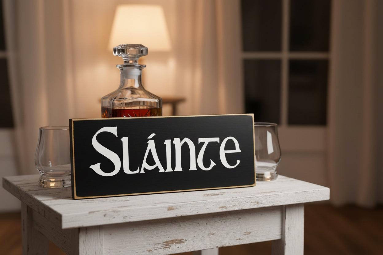 Slainte Wooden Sign - Etsy