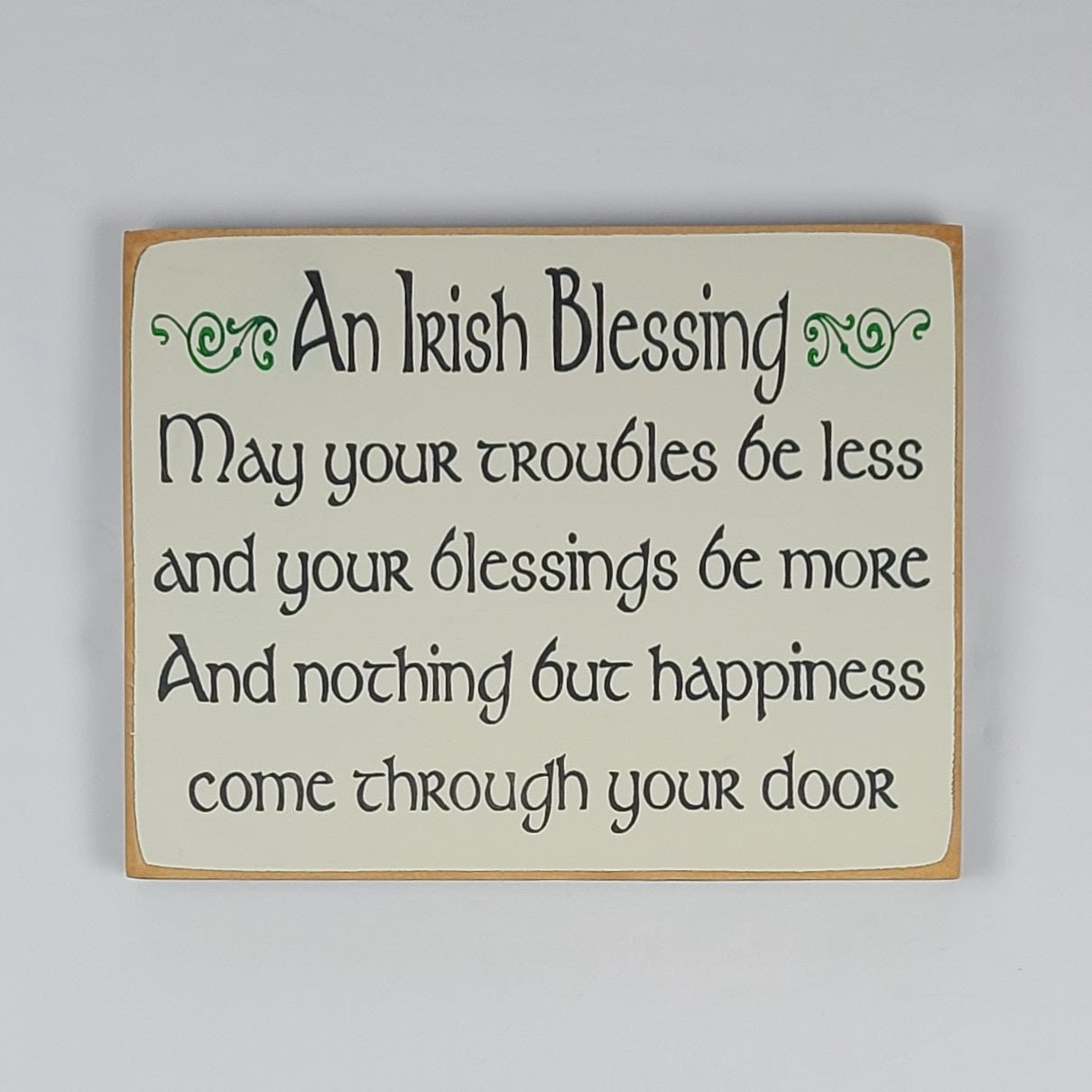 An Irish Blessing May Your Troubles Be Less Wooden Sign - Etsy