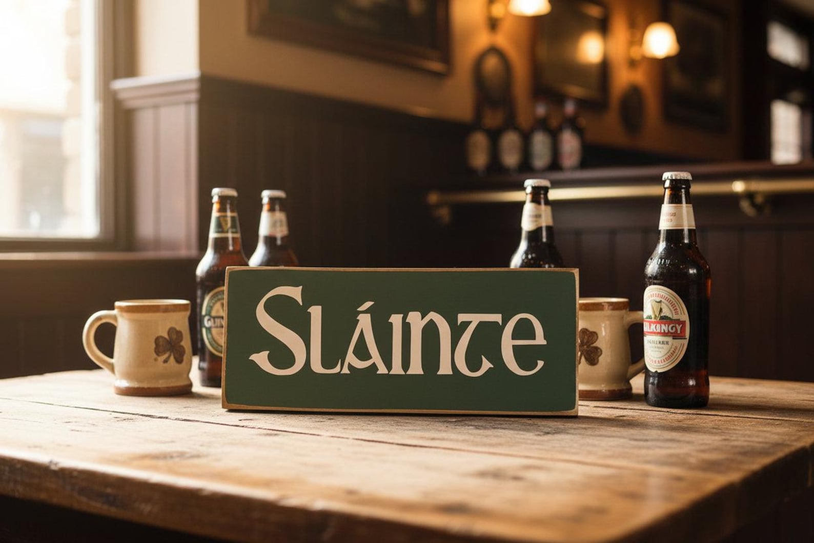 Slainte Wooden Sign - Etsy