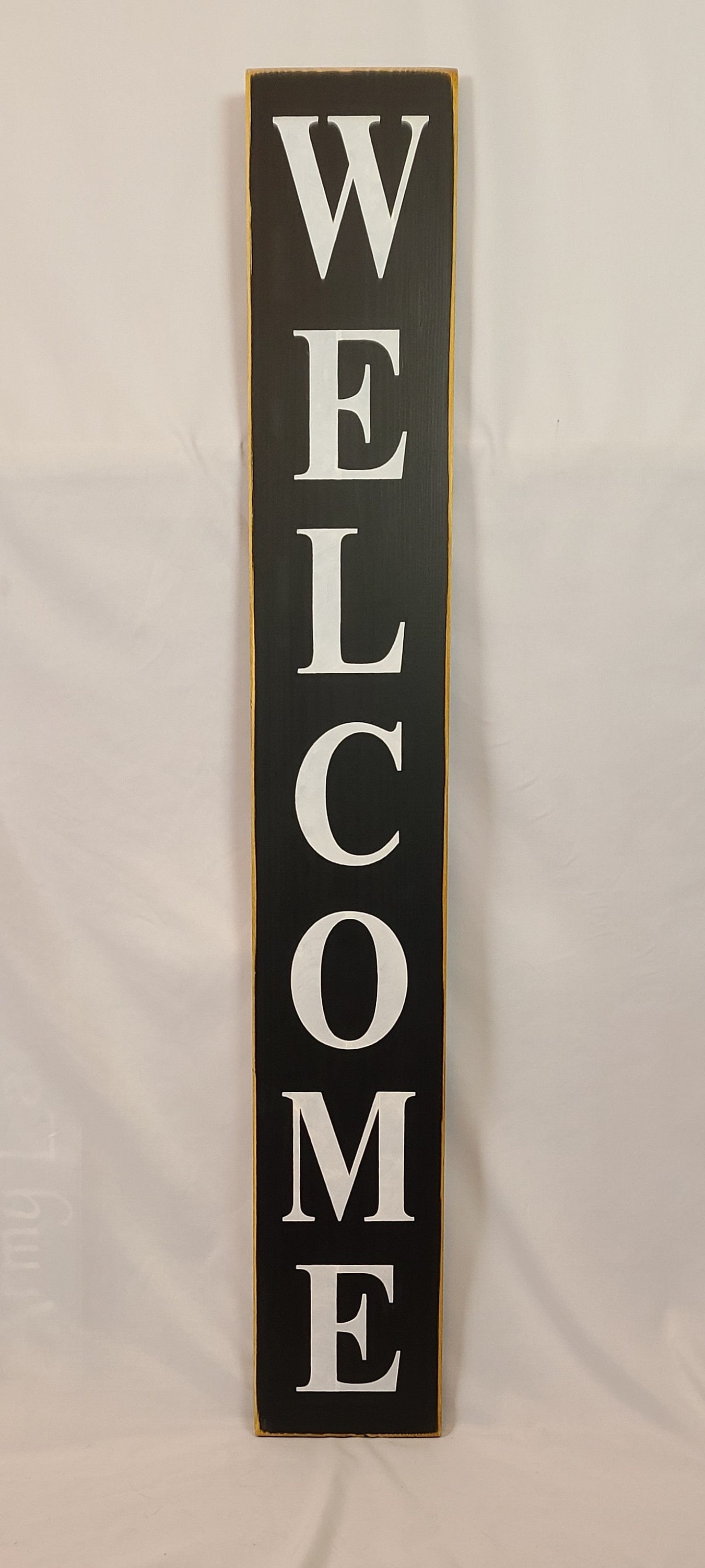 Welcome Vertical Wooden Sign - Etsy