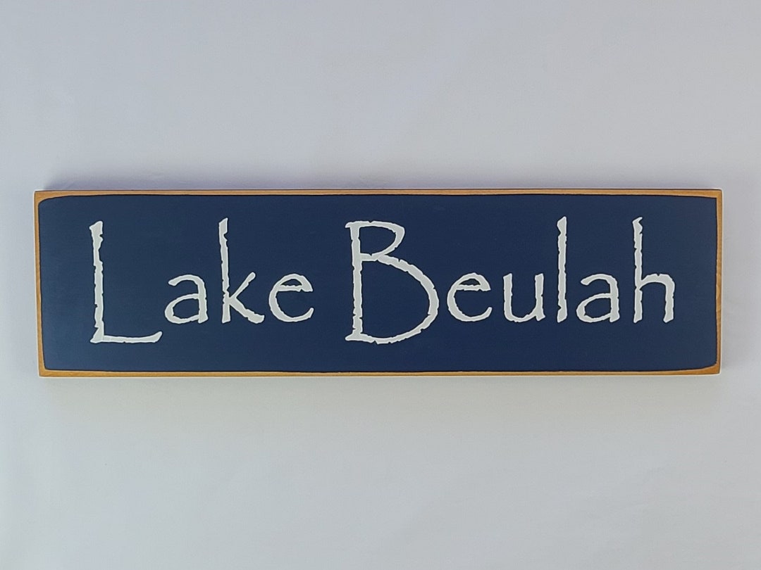 Lake Beulah Wooden Sign - Etsy