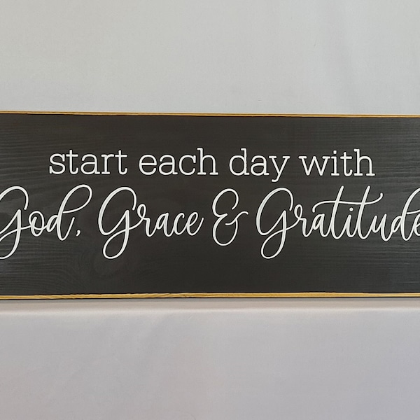 Grace and Gratitude Sign - Etsy