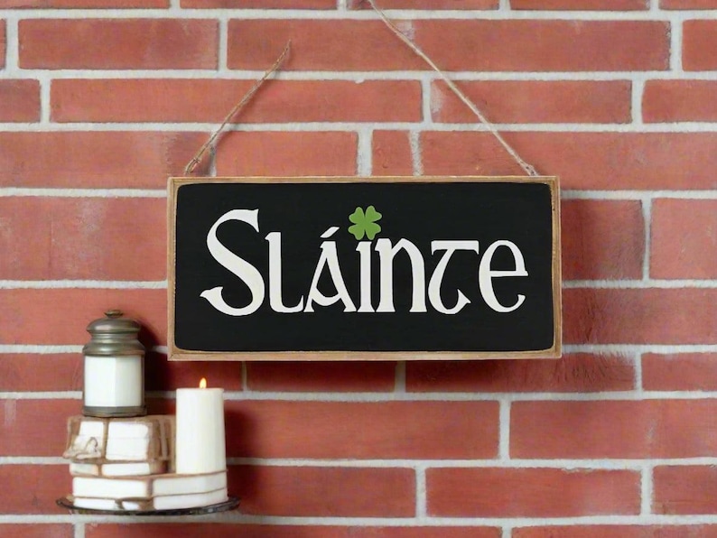 Slainte Wooden Sign - Etsy