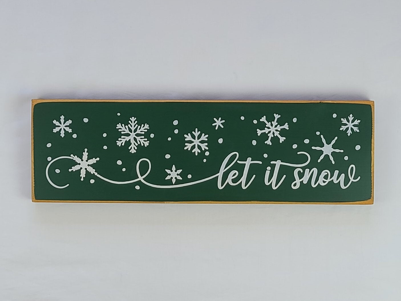 Let It Snow Wooden Sign - Etsy