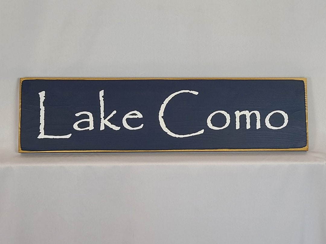 Lake Como Wooden Sign - Etsy