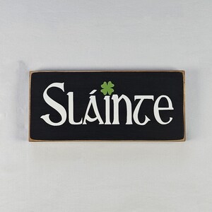 Slainte Wooden Sign - Etsy