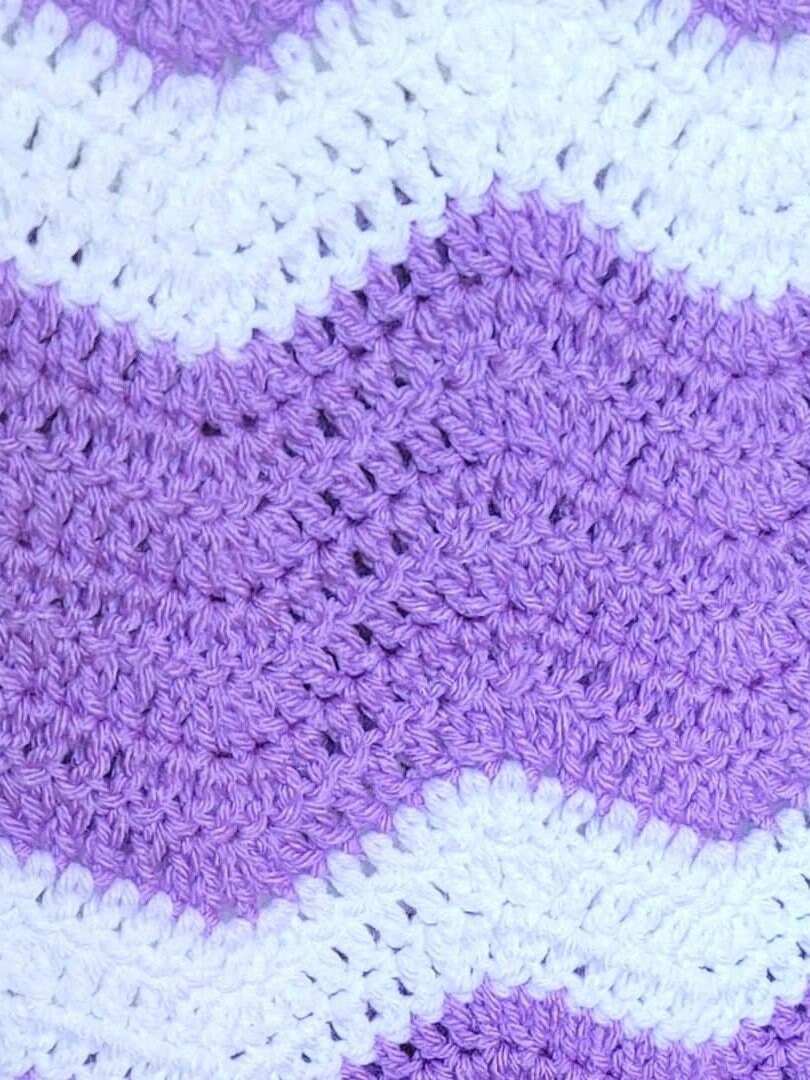 Beautiful Newborn Baby Girl Violet Blanket Handmade, Purple Knit Afghan ...